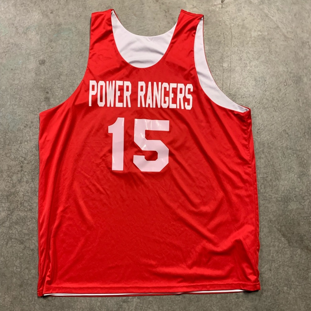 Power Rangers Tank Top Basketball Jersey - Gem